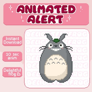 X7 Cute Animated Alerts/cute Twitch Alerts | Instant Download for Your ...