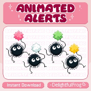 X7 Cute Animated Alerts/cute Twitch Alerts | Instant Download for Your ...