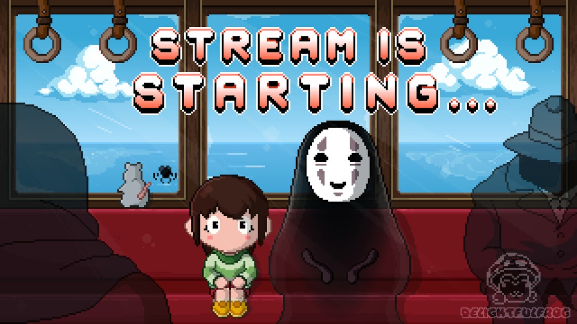 X4 Deluxe Cute Animated Twitch Banners / Anime Themed Streamer Screens ...