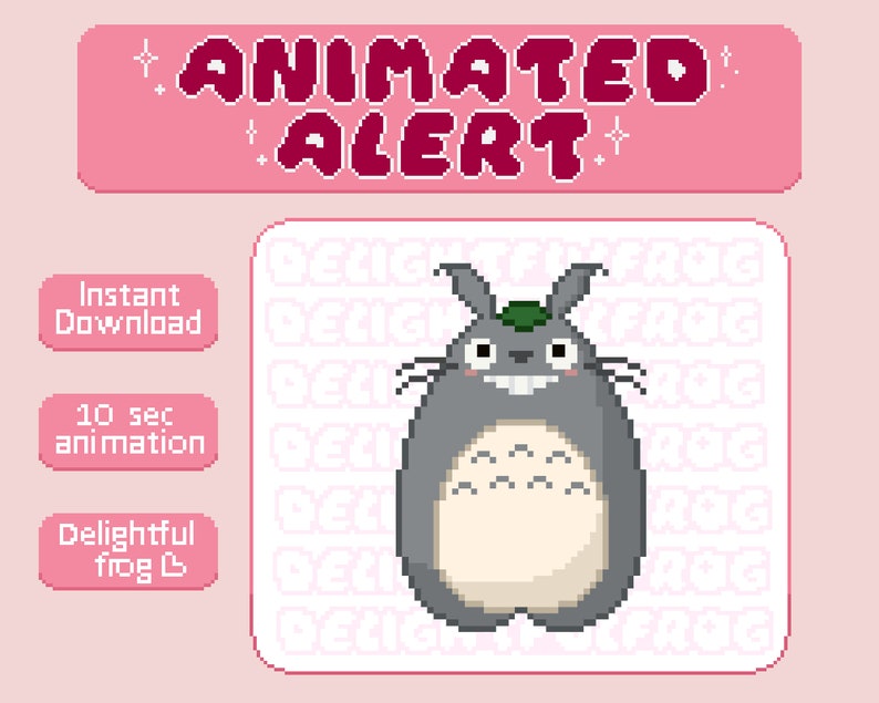 X7 Cute Animated Alerts/cute Twitch Alerts Instant Download for Your ...