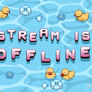 Cute X3 Duck Animated Twitch Banners / Cute X4 Twitch Banners - Pixel ...