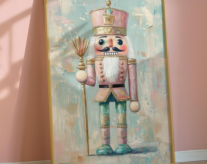 Nutcracker Christmas Printable, Christmas Print, Pink Christmas Print ...