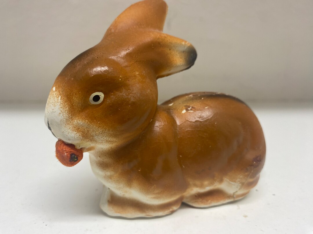 Antique German Paper Mache Bunny Rabbit Candy Container - Etsy