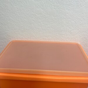 Blaze Orange Extra Large 3 Gallon Tupperware Container With Lid - Etsy