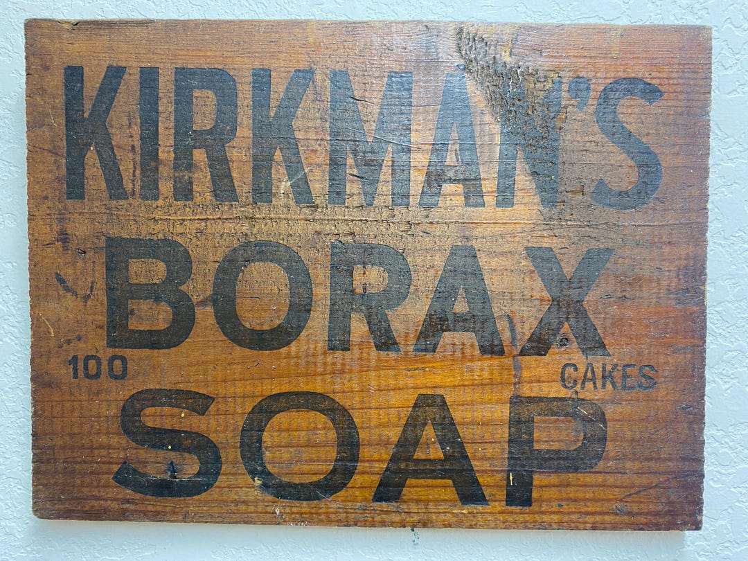 Antique Kirkman’s Borax Soap Sign - 100 - Cakes - Etsy