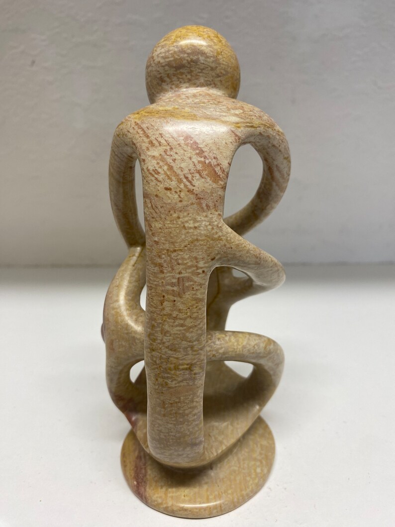 African Soapstone Family Statue Handcarved - Etsy