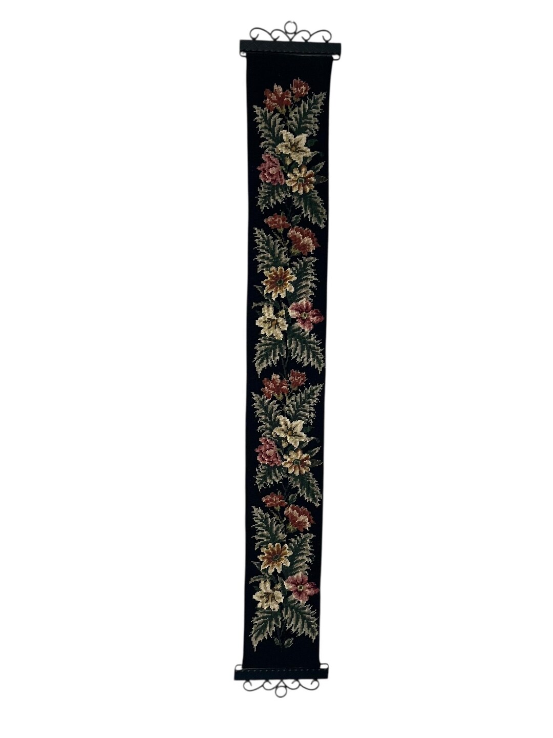 Vintage Needlepoint Bell Pull - Etsy