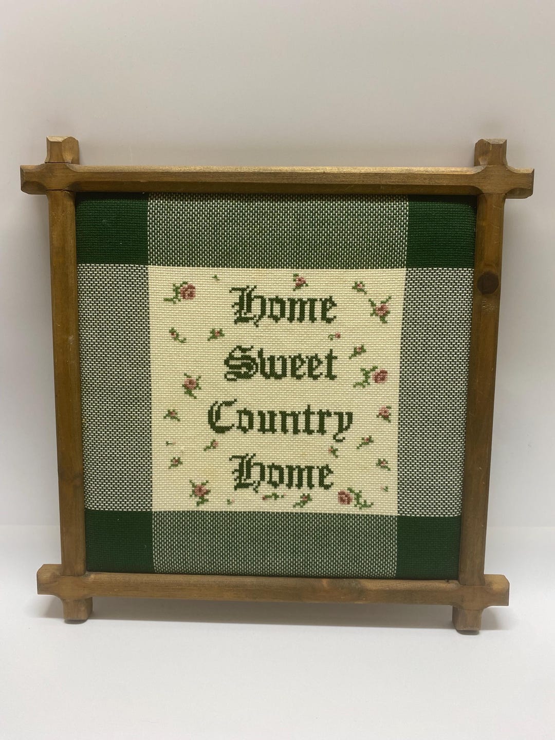Vintage Home Sweet Country Home Cross Stitch - Etsy