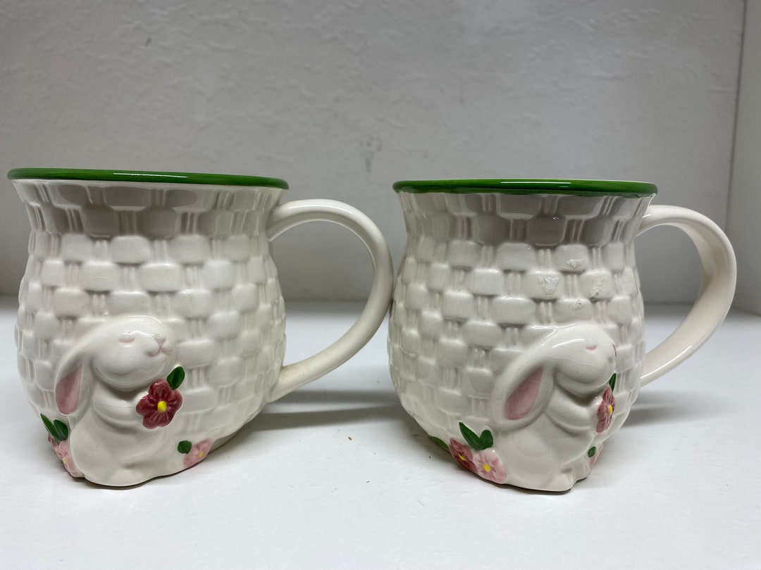 Pair of Bunny Avon Bunny Mugs - Etsy