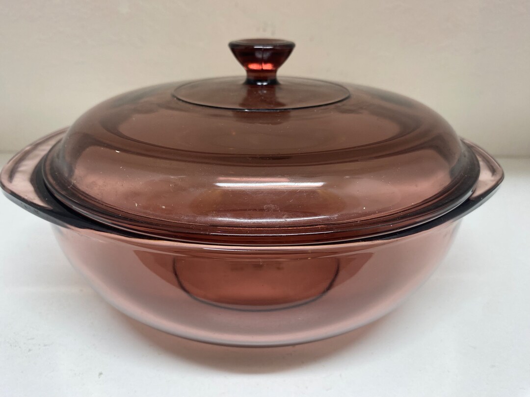 Cranberry Pyrex Lidded Casserole Dish - Etsy