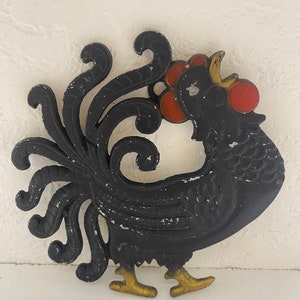 Vintage Cast Iron Rooster Trivet/wall Decor Midwest Products Co. - Etsy