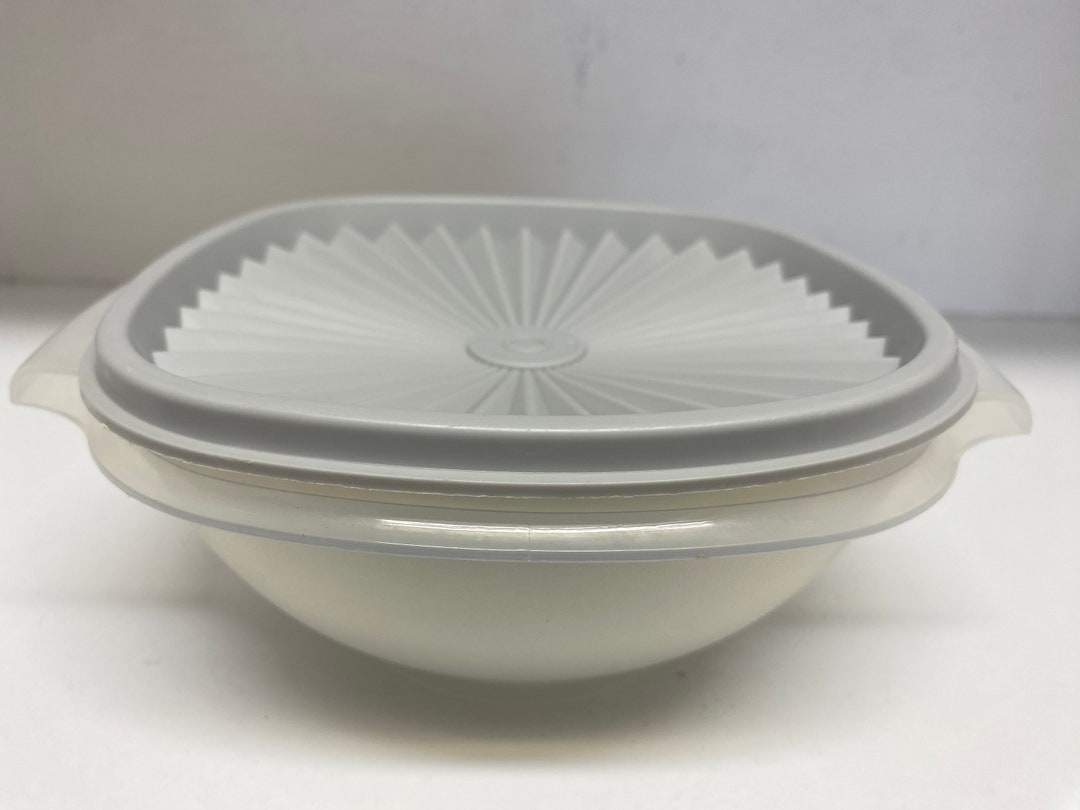 Vintage Tupperware Gray Container/bowl One Touch - Etsy