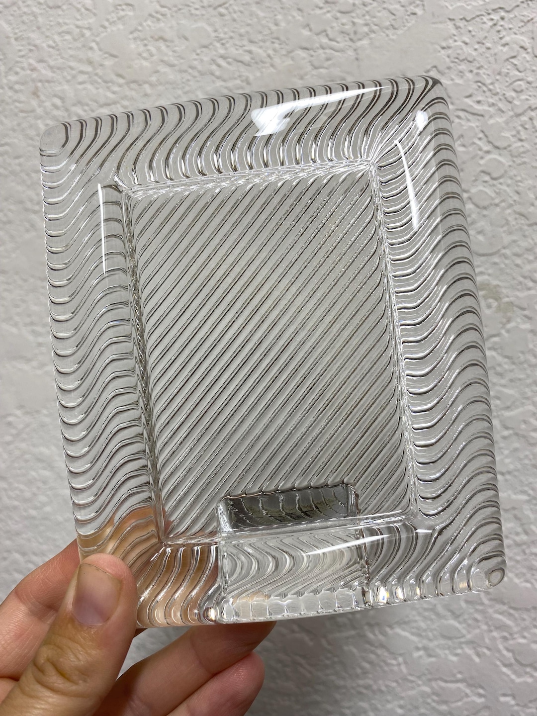 Vintage Mikasa Wavy Glass Frame - Etsy