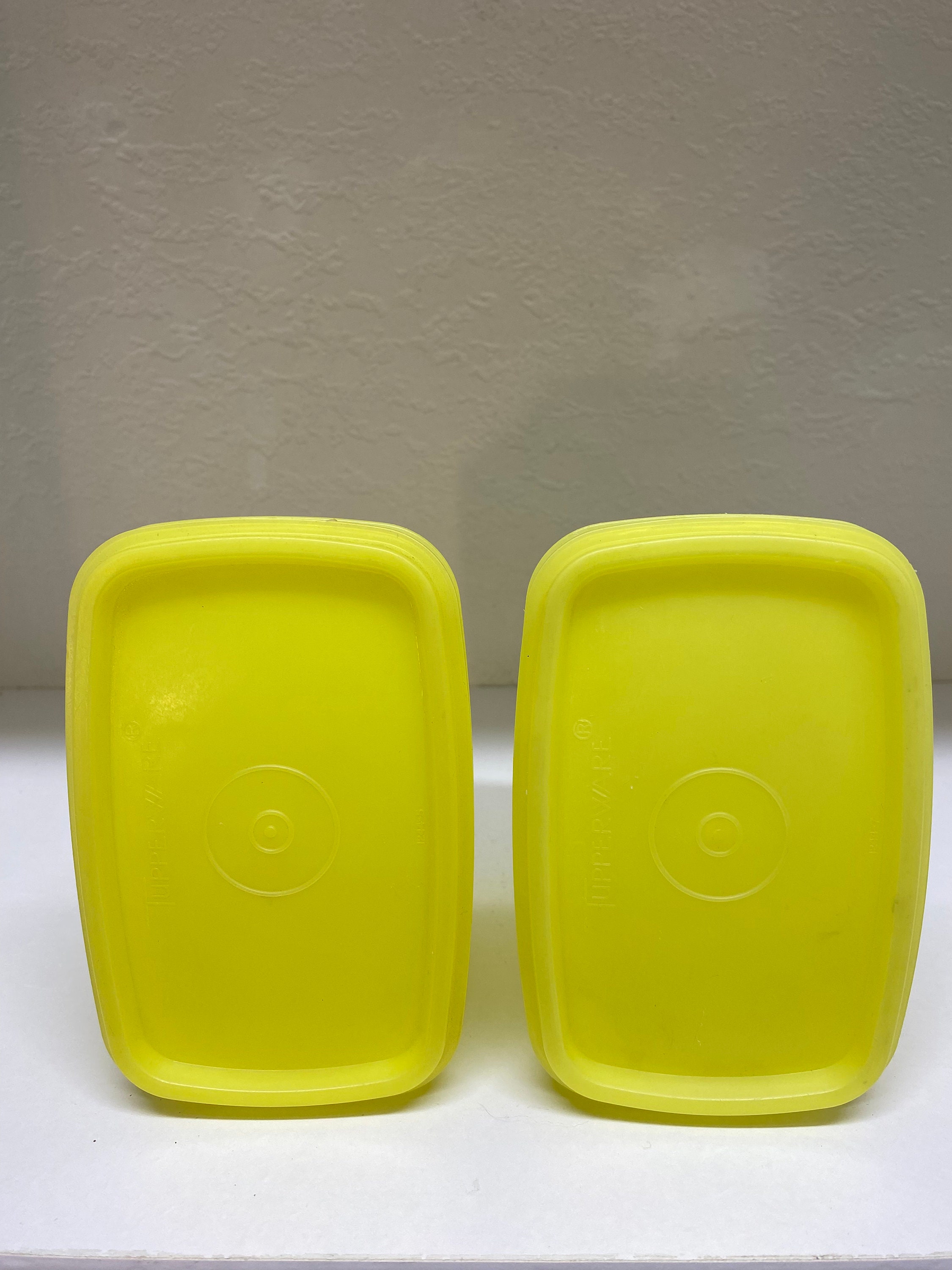 Vintage Yellow Tupperware Set With Snap Lids - Etsy
