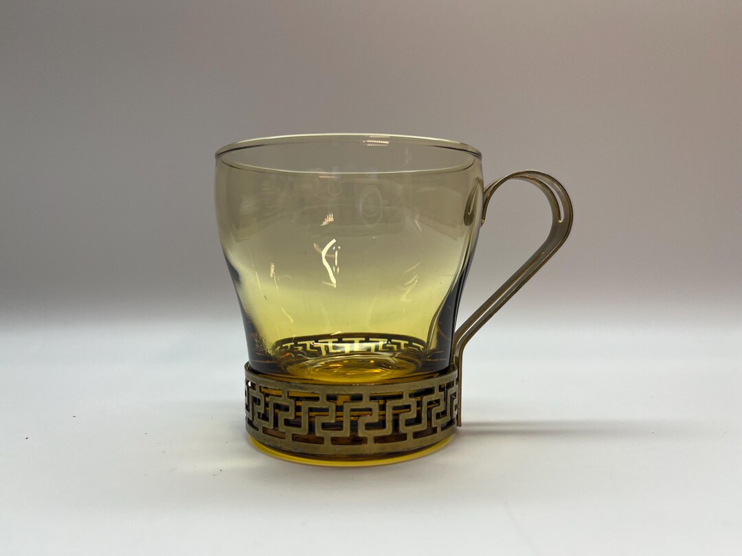 Mid Century Libbey Coffee Mug - Continental Greek Holder - Etsy