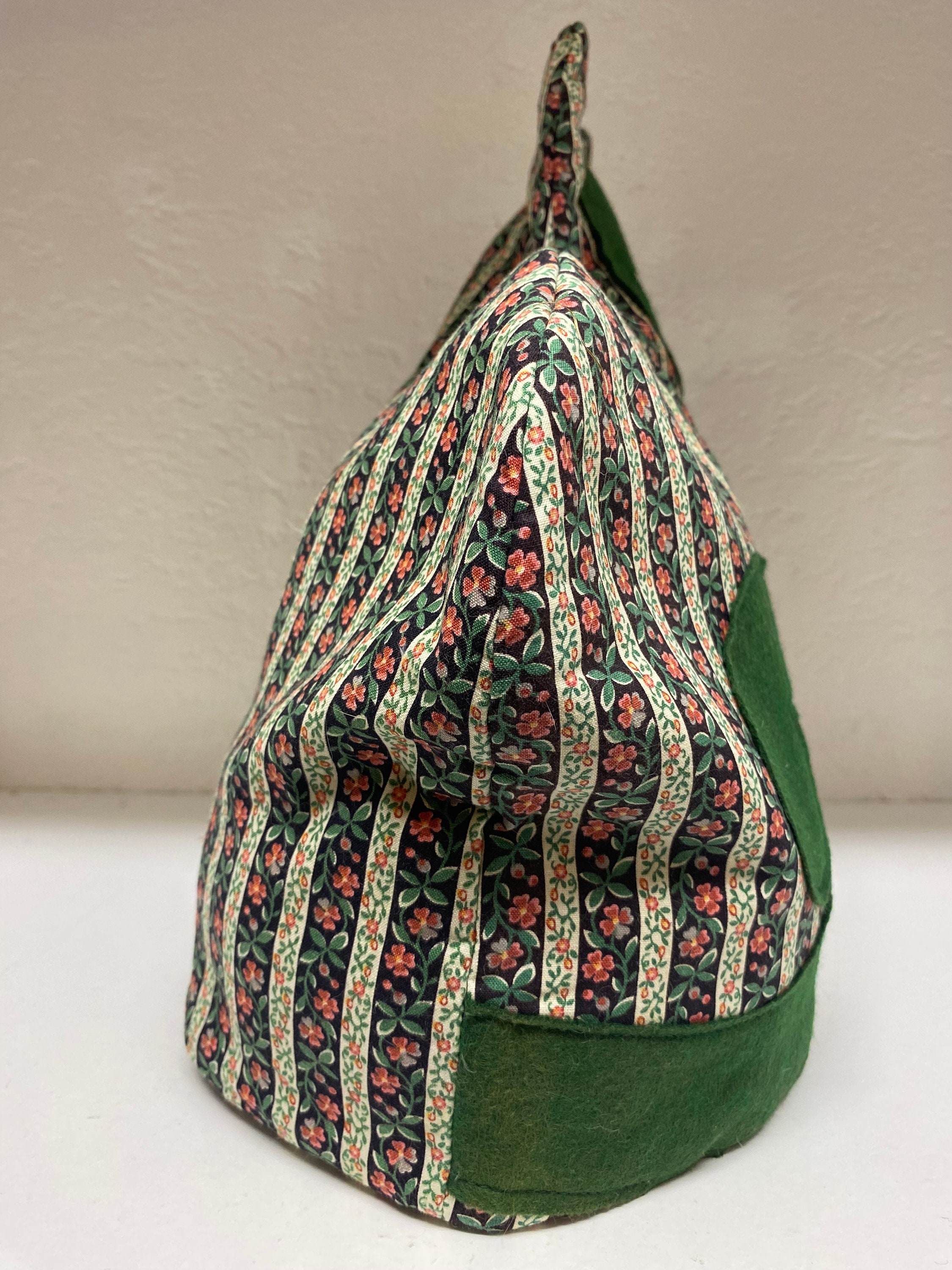 Handmade Toaster Cover Cottage Kitty Green and Striped With - Etsy
