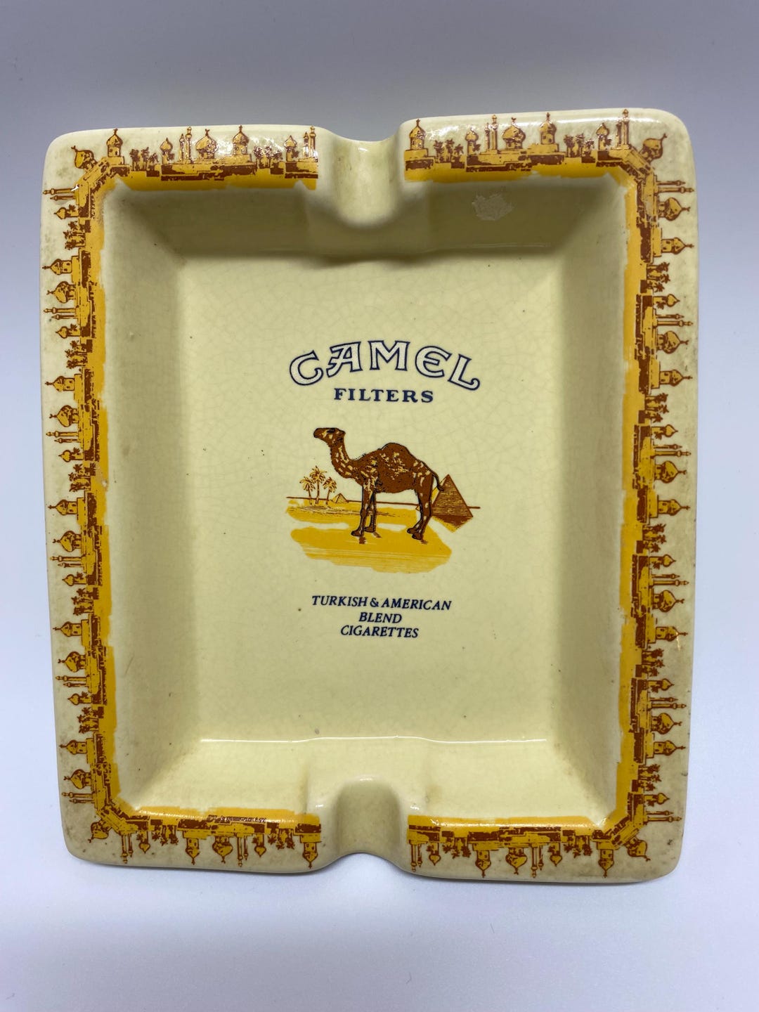 Vintage Camel Ashtray Camel Filters Turkish & American Blend Cigarettes ...