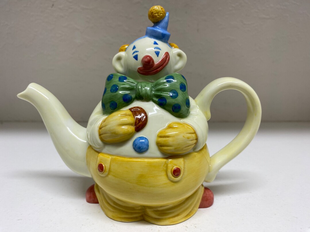 Department 56 Clown Tea Pot/cookie Jar - Etsy
