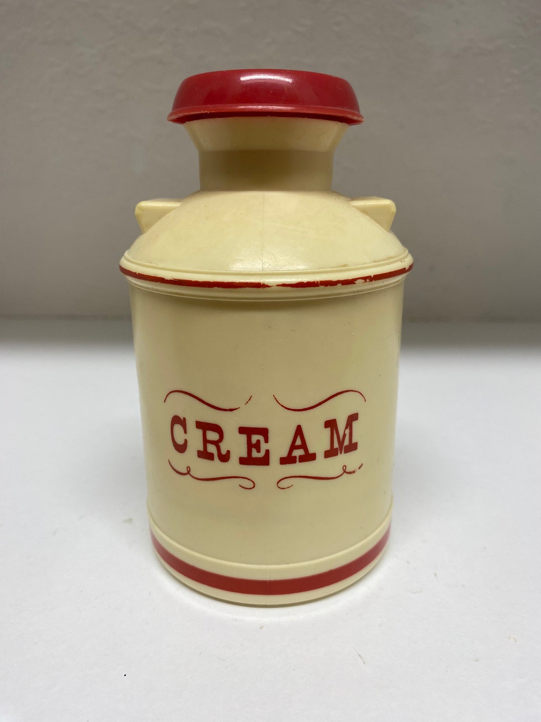 Vintage Plastic Milk Creamer Can With Lid - Etsy