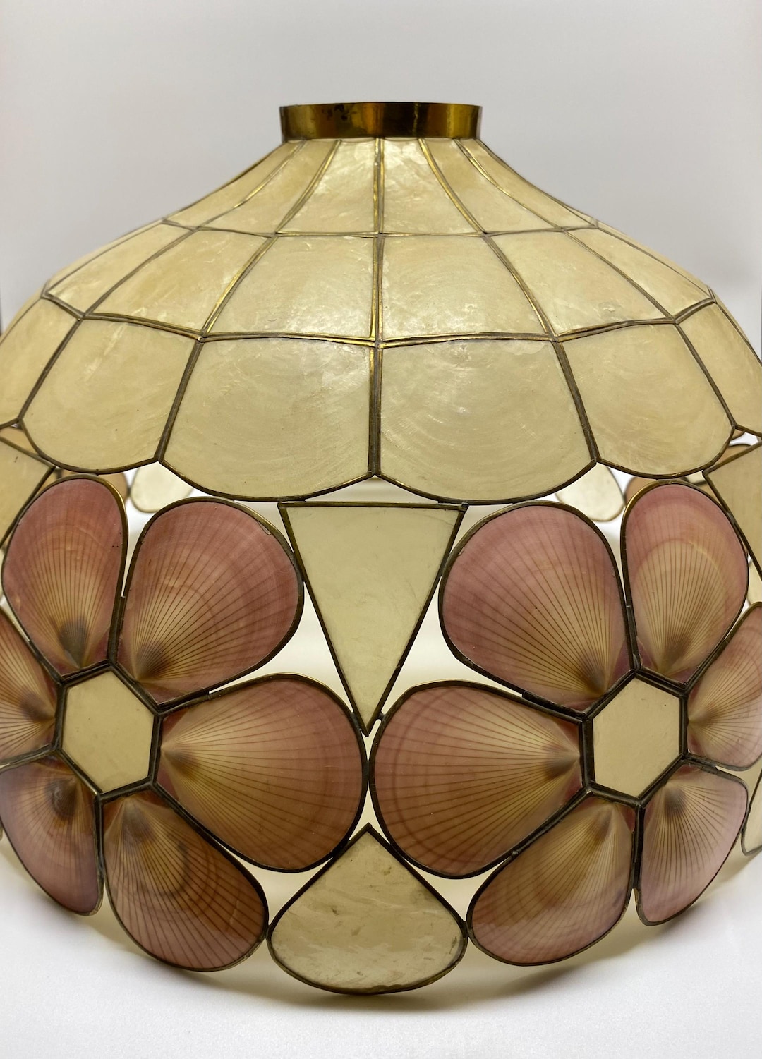 Vintage Capiz Shell Lampshade - Mid Century - Etsy