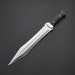 Handmade D2 Tool Steel Short Sword: Nightstalker With Leather Sheath - Etsy