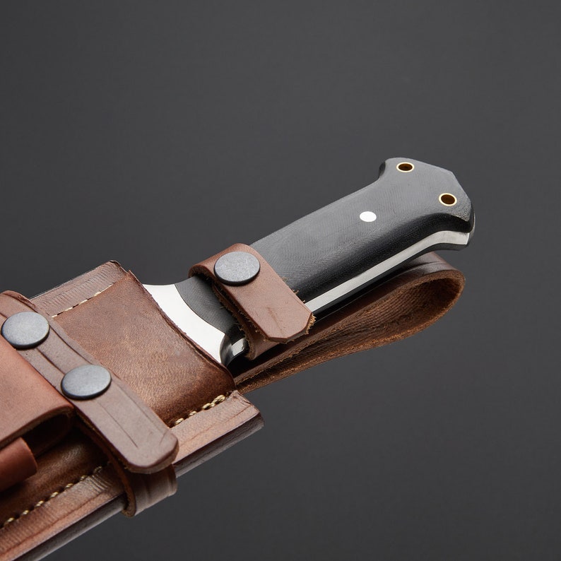 Handmade D2 Tool Steel Short Sword: Nightstalker With Leather Sheath - Etsy