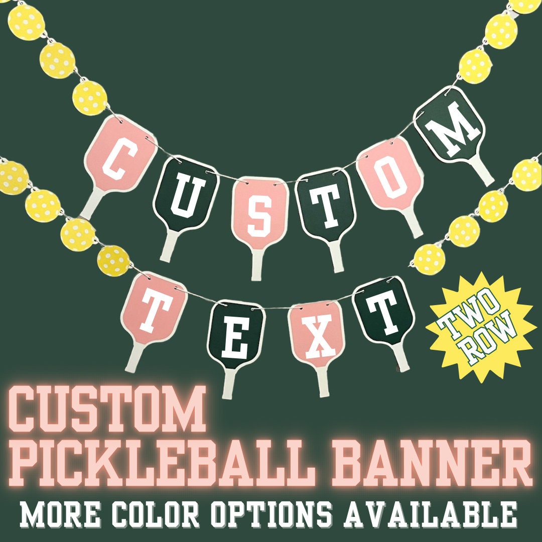 Custom Pickleball Banner Personalized Pickleball Theme Banner ...
