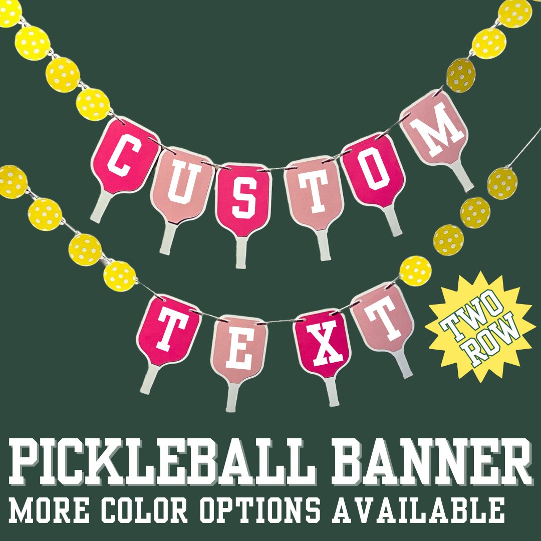 Custom Pickleball Banner Personalized Pickleball Theme Banner ...