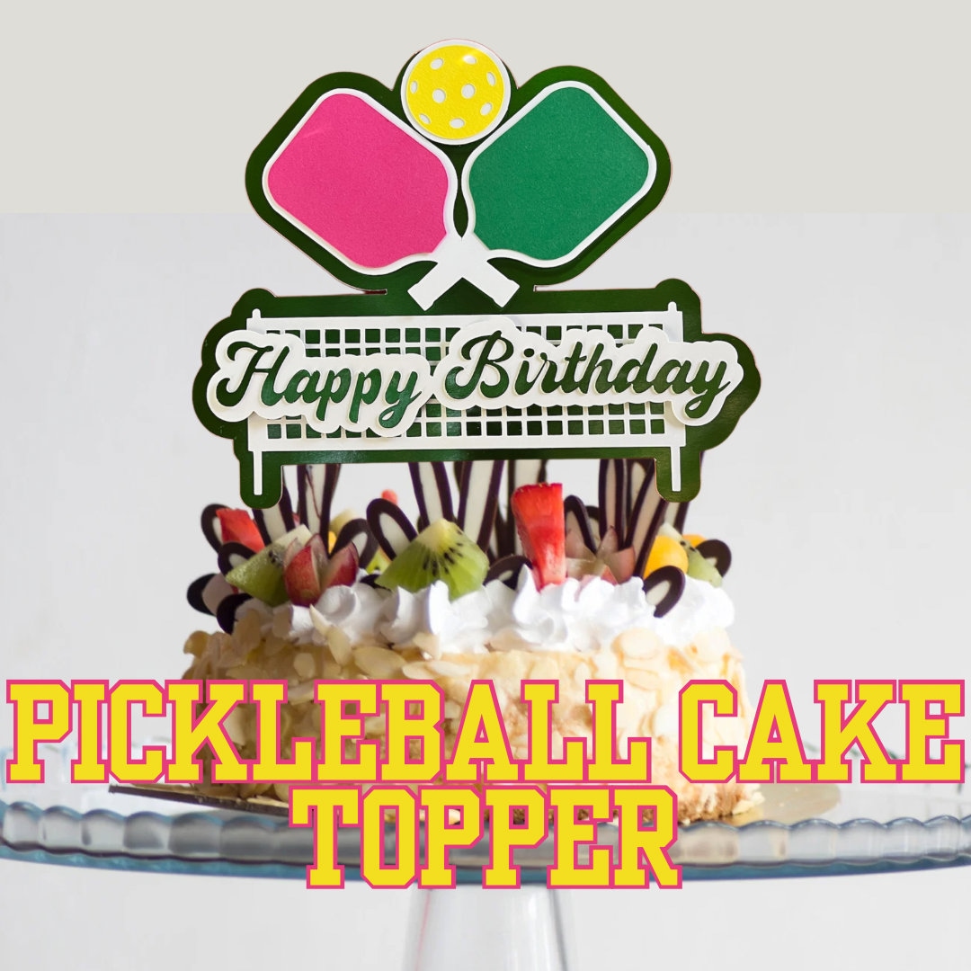 Pickleball Cake Topper Pickelbal Birthday Girly Birthday Party Custom ...