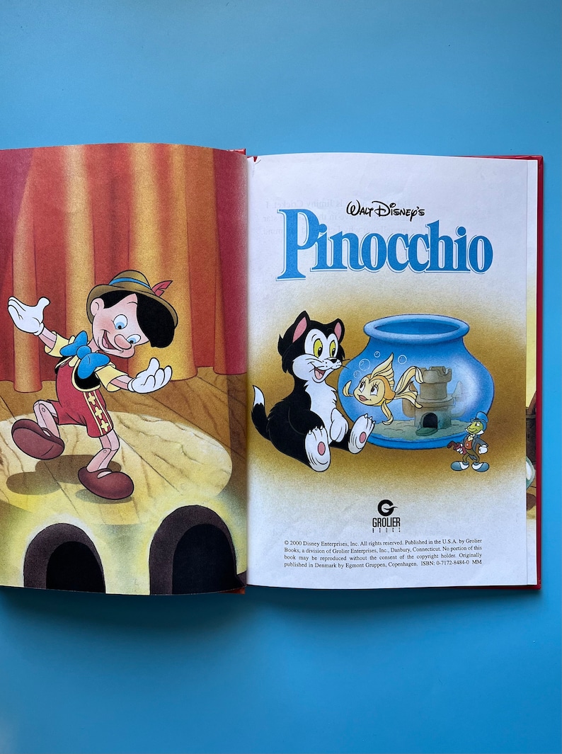 Pinocchio Book Disneys Wonderful World of Reading 2000 - Etsy