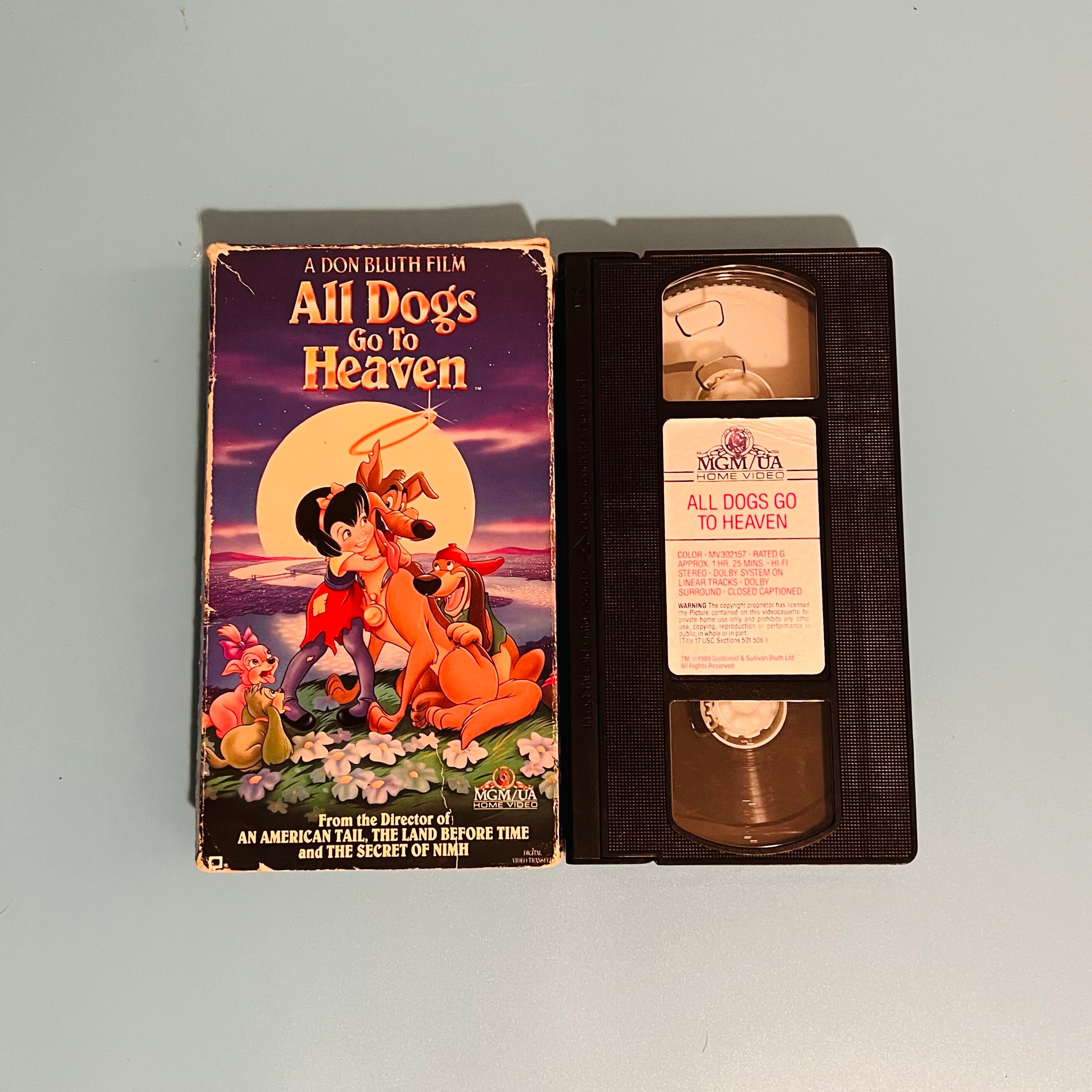 All Dogs Go to Heaven VHS Tape 1989 Don Bluth MGM - Etsy
