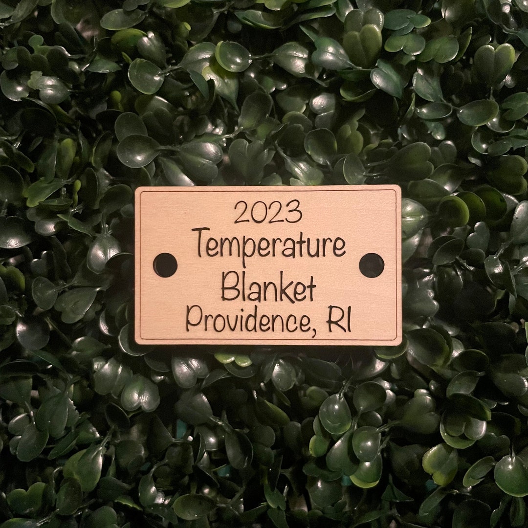 Temperature Blanket Tag | Temperature Blanket | 2025 Temperature ...