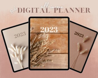 Boho Monthly Weekly Daily Planner, Boho Planner, Custom Planner ...