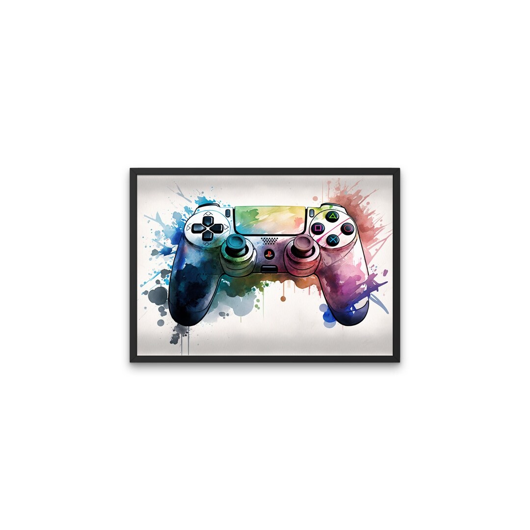 Playstation Controller Poster. Watercolour Art. Wall Art. Wall Decor ...