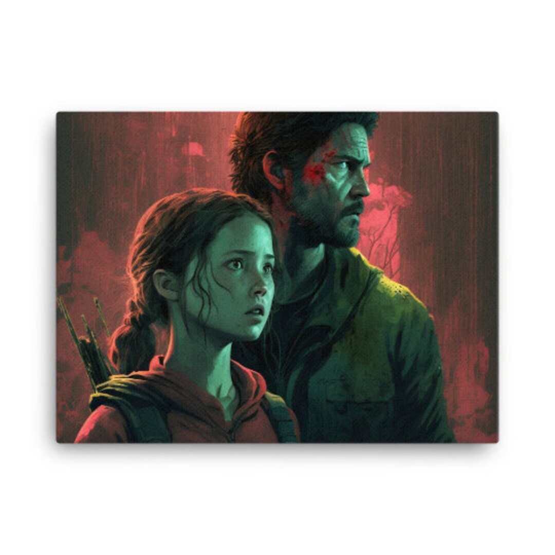 The Last of Us Joel & Ellie Poster. Canvas. Wall Art. Wall Decor. Print ...