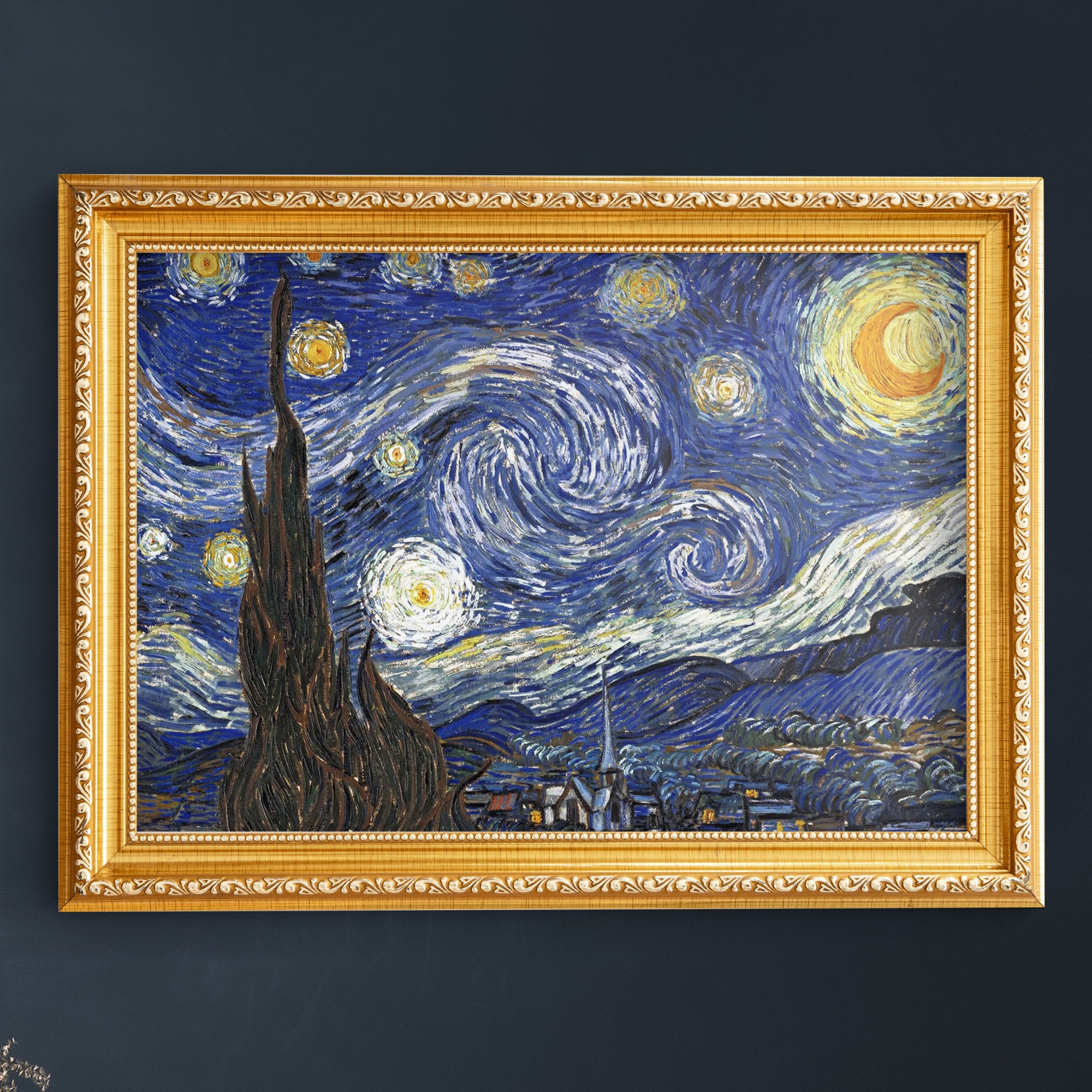 Vincent Van Gogh Starry Night, Oil Painting Reproduction, Original ...