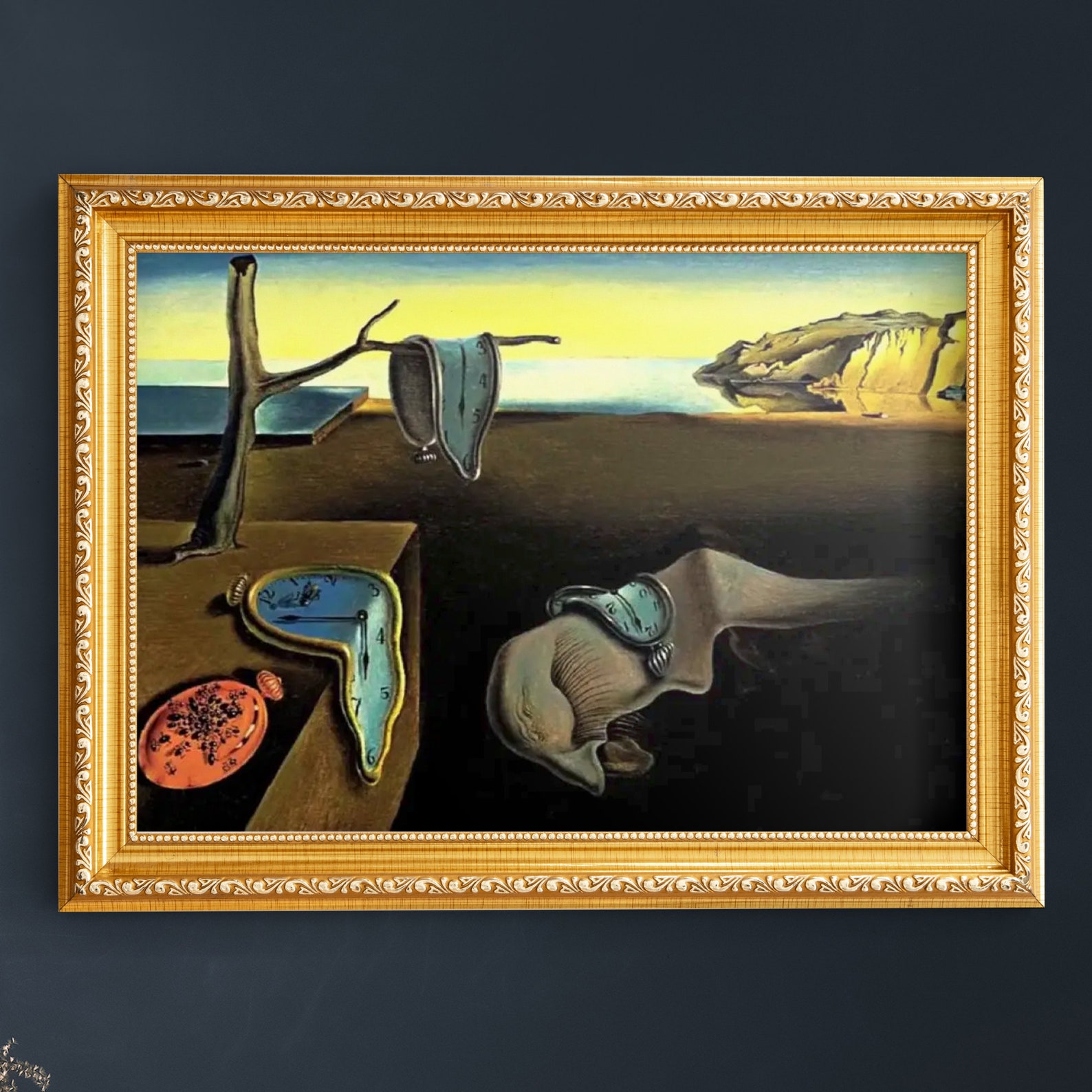 Salvador Dali the Persistence of Memory, Oil Painting Reproduction ...