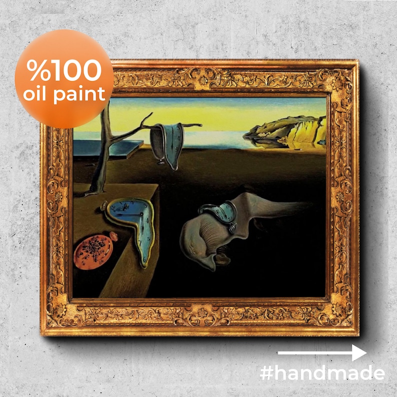 Salvador Dali the Persistence of Memory Oil Painting - Etsy