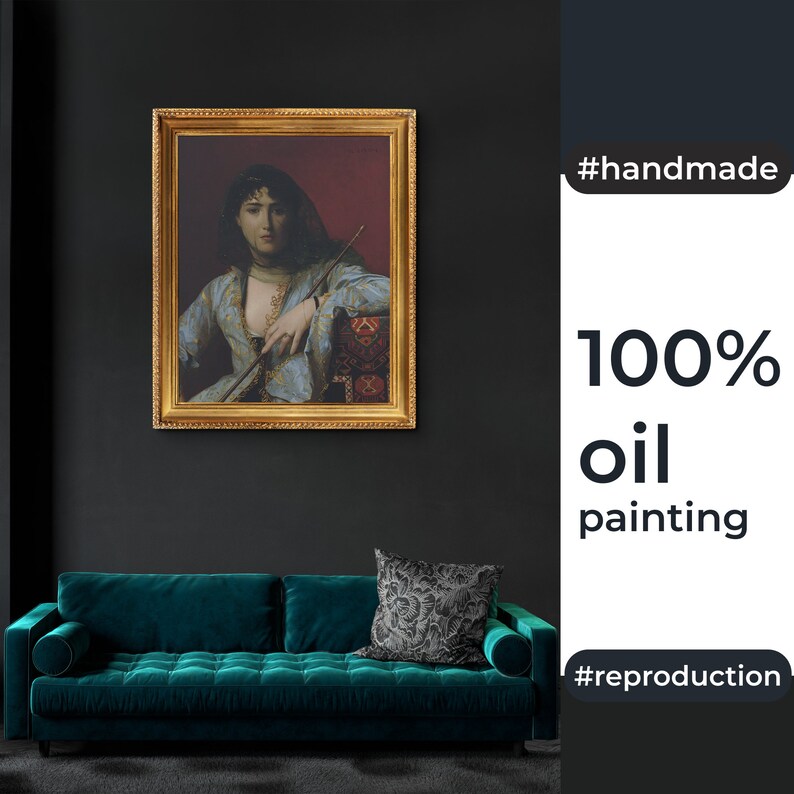 Jean Leon Gerome Veiled Circassian Lady, Oil Painting Reproduction ...