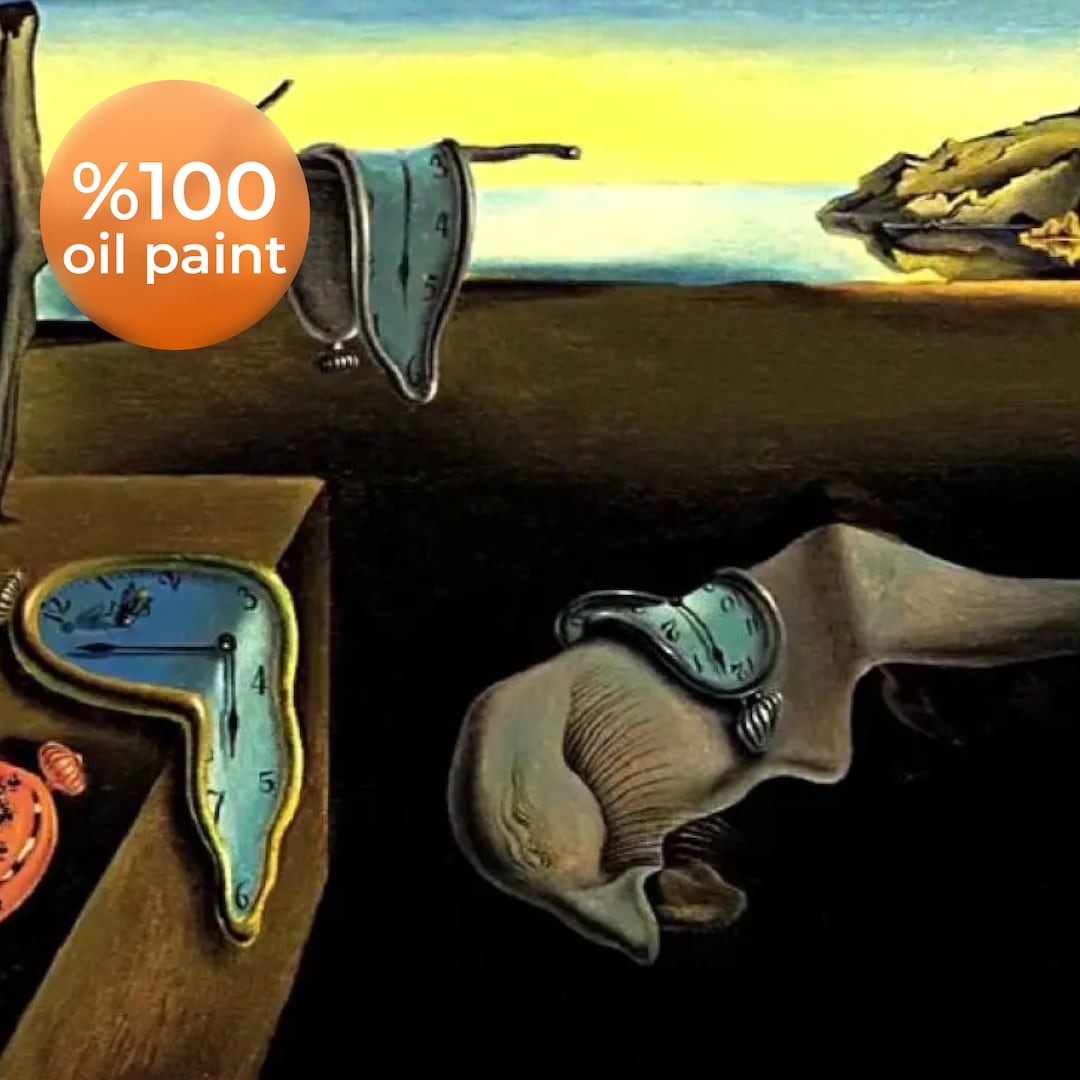 Salvador Dali the Persistence of Memory, Oil Painting Reproduction ...