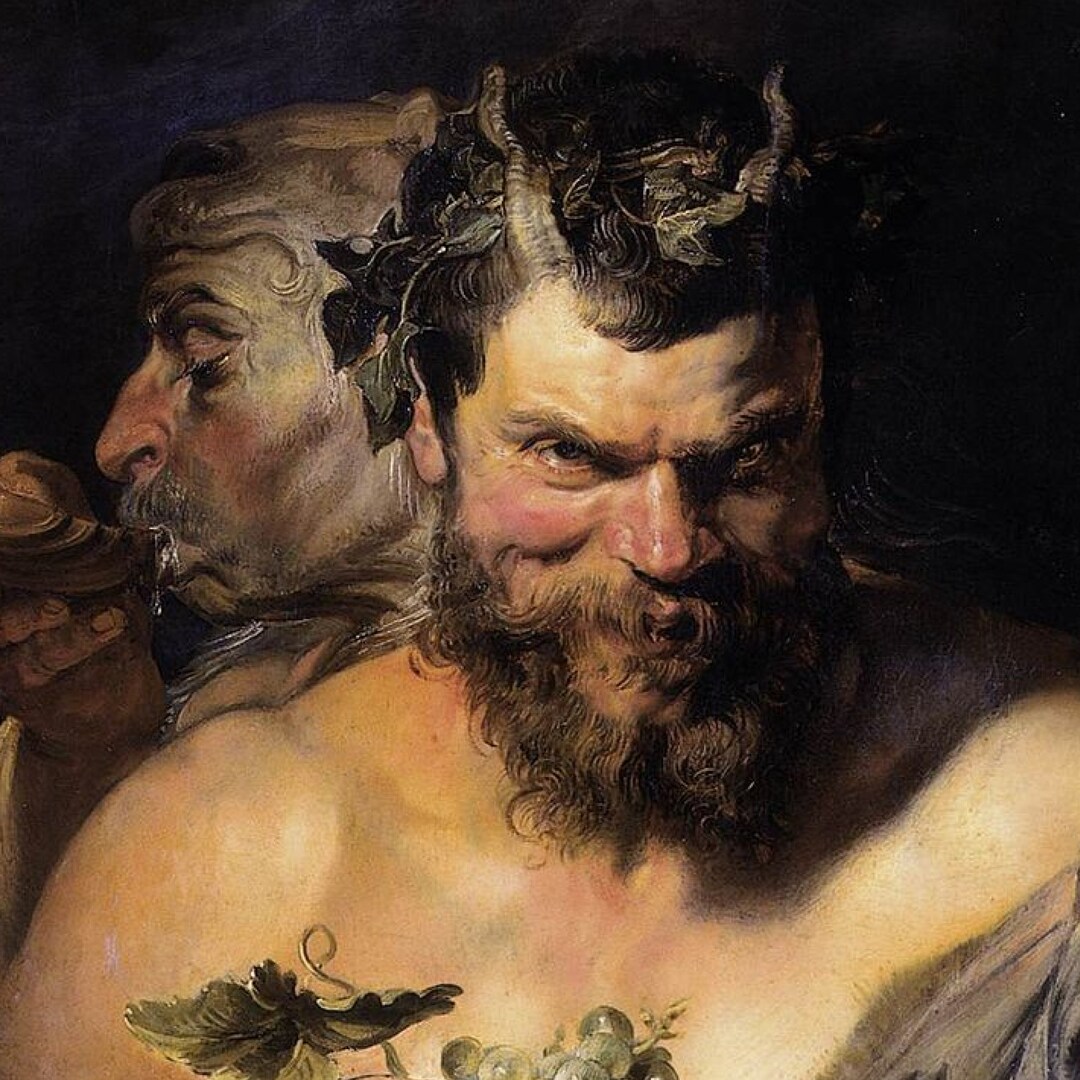 Peter Paul Rubens Two Satyrs, Oil Painting Reproduction, Framed ...
