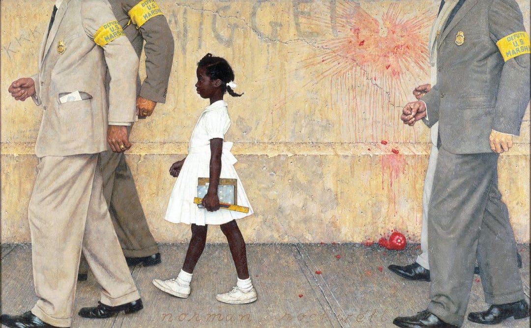 Norman Rockwell the Problem We All Live With Painting Reproduction ...