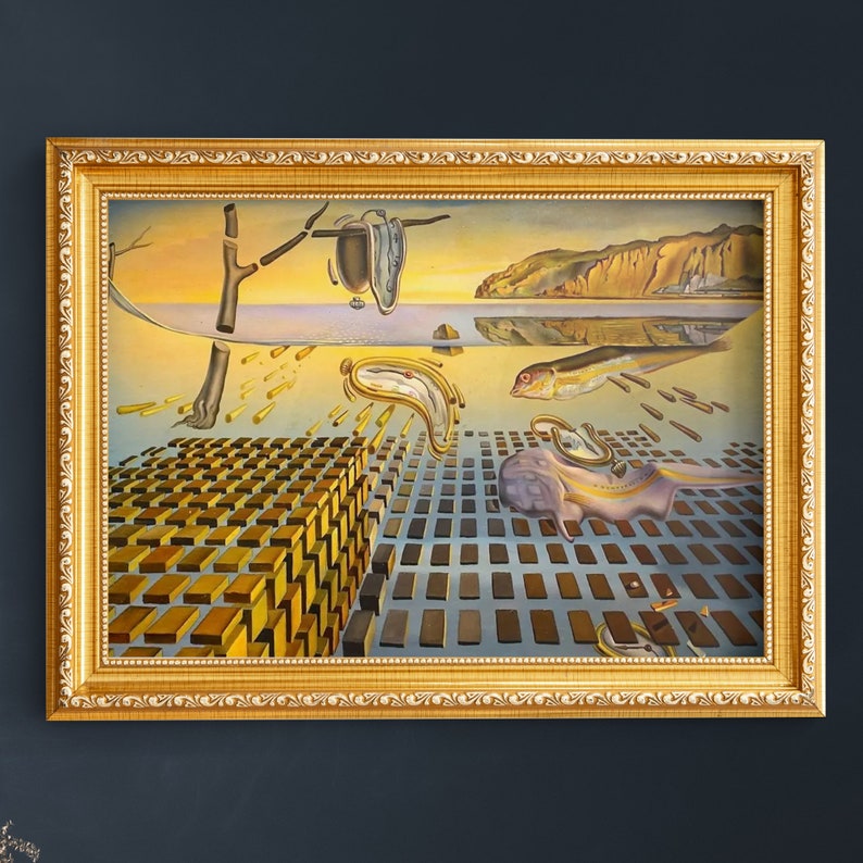 Salvador Dali the Persistence of Memory, Oil Painting Reproduction ...