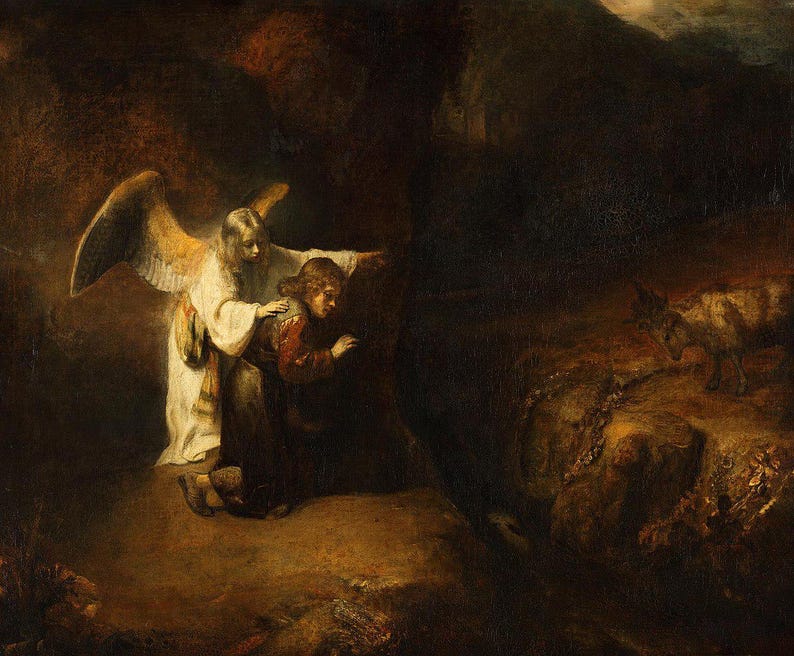 Rembrandt Daniel's Vision Oil Painting Reproduction, Framed Canvas Wall ...