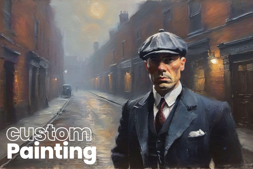 Custom Mafia Painting, Mafia Portrait From Photo, Personalized Gangster ...
