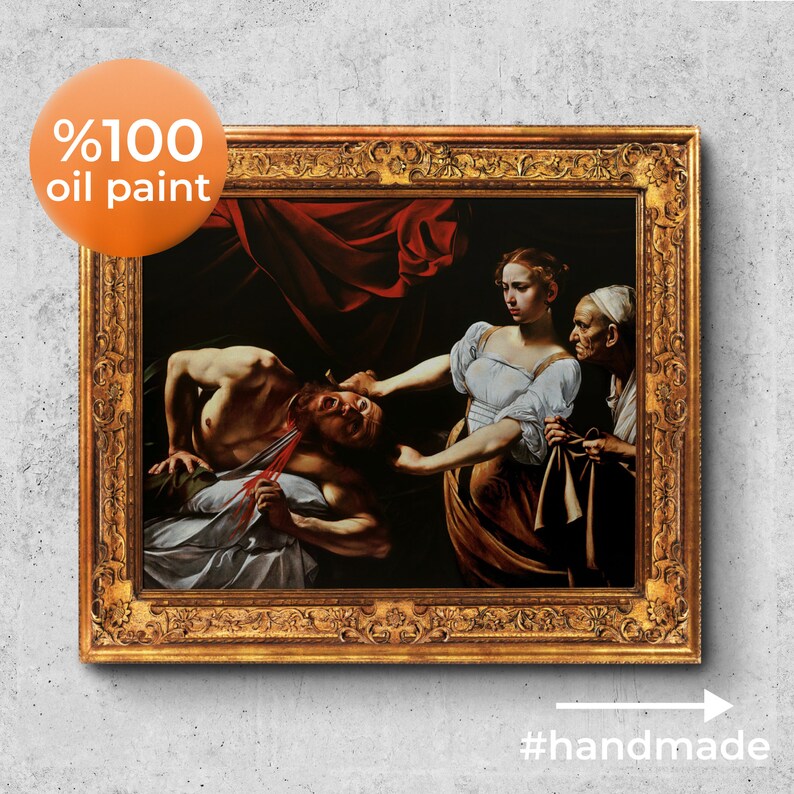Caravaggio Judith Beheading Holofernes Oil Painting - Etsy