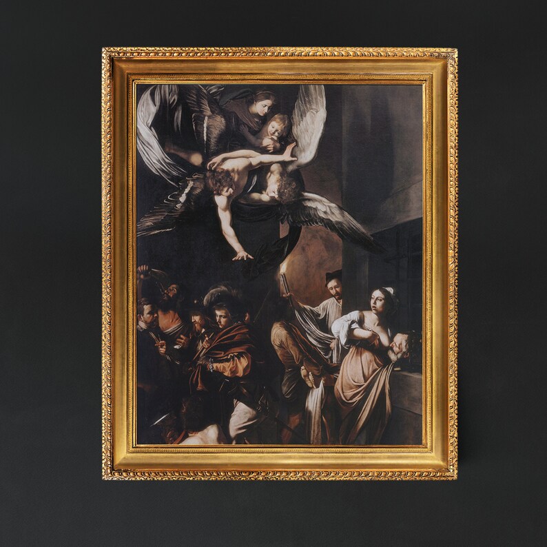 Caravaggio the Seven Works of Mercy, Oil Painting Reproduction, High ...