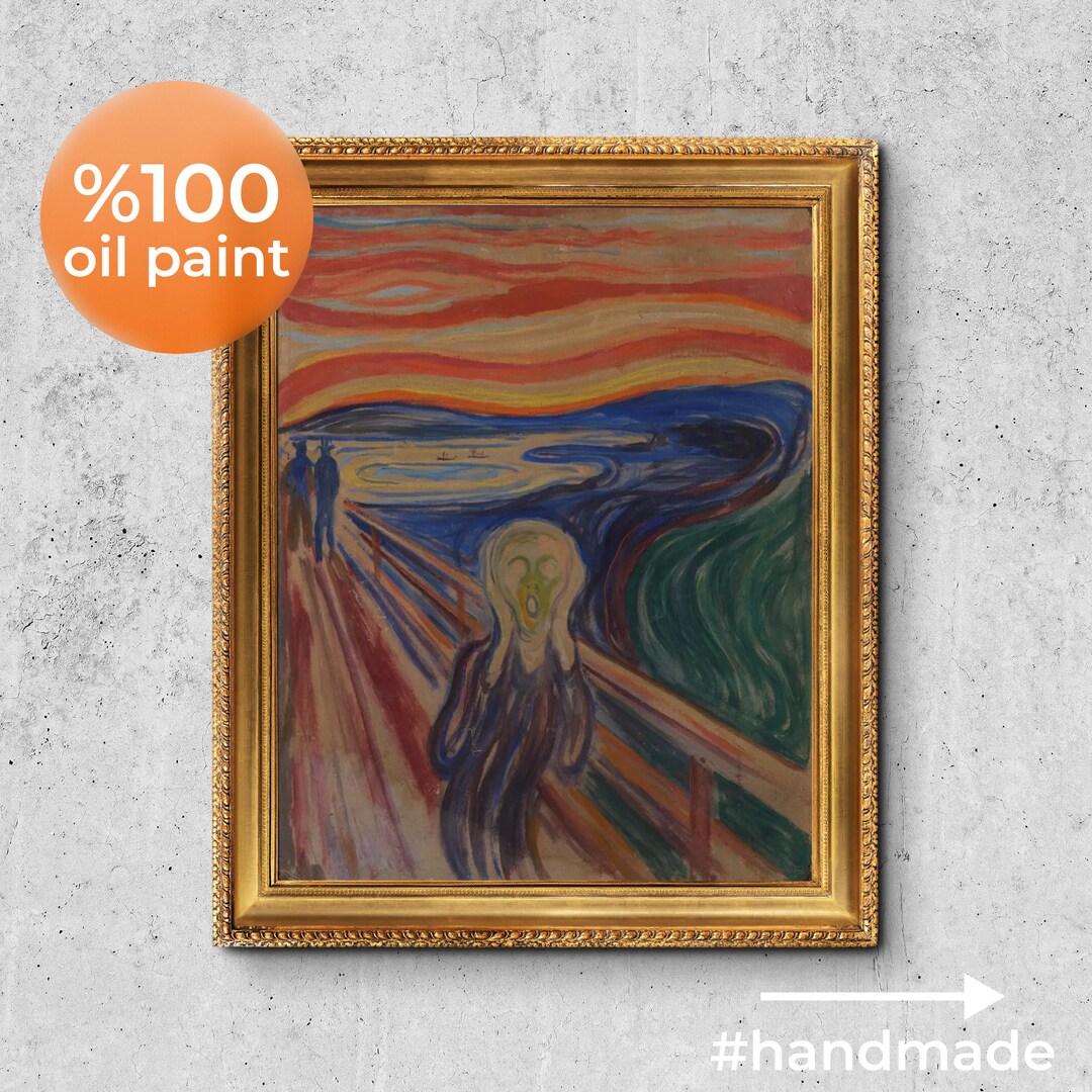 Buy Edvard Munch the Scream, Oil Painting Reproduction, Home Decor Wall ...