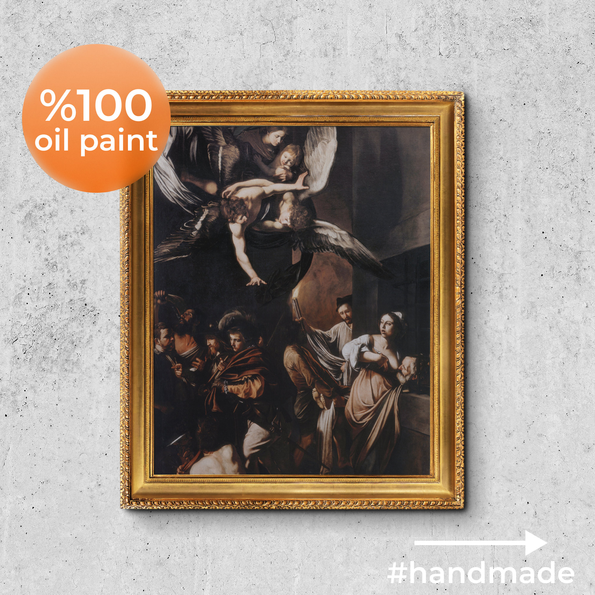 Caravaggio the Seven Works of Mercy, Oil Painting Reproduction, High ...