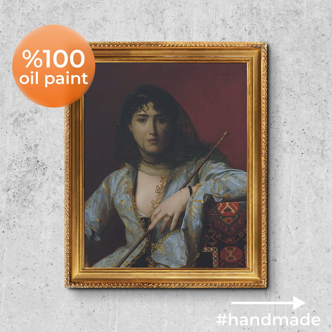 Jean Leon Gerome Veiled Circassian Lady Oil Painting - Etsy